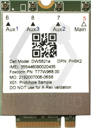 DELL DW5821E-ESIM Specification - IMEI.info