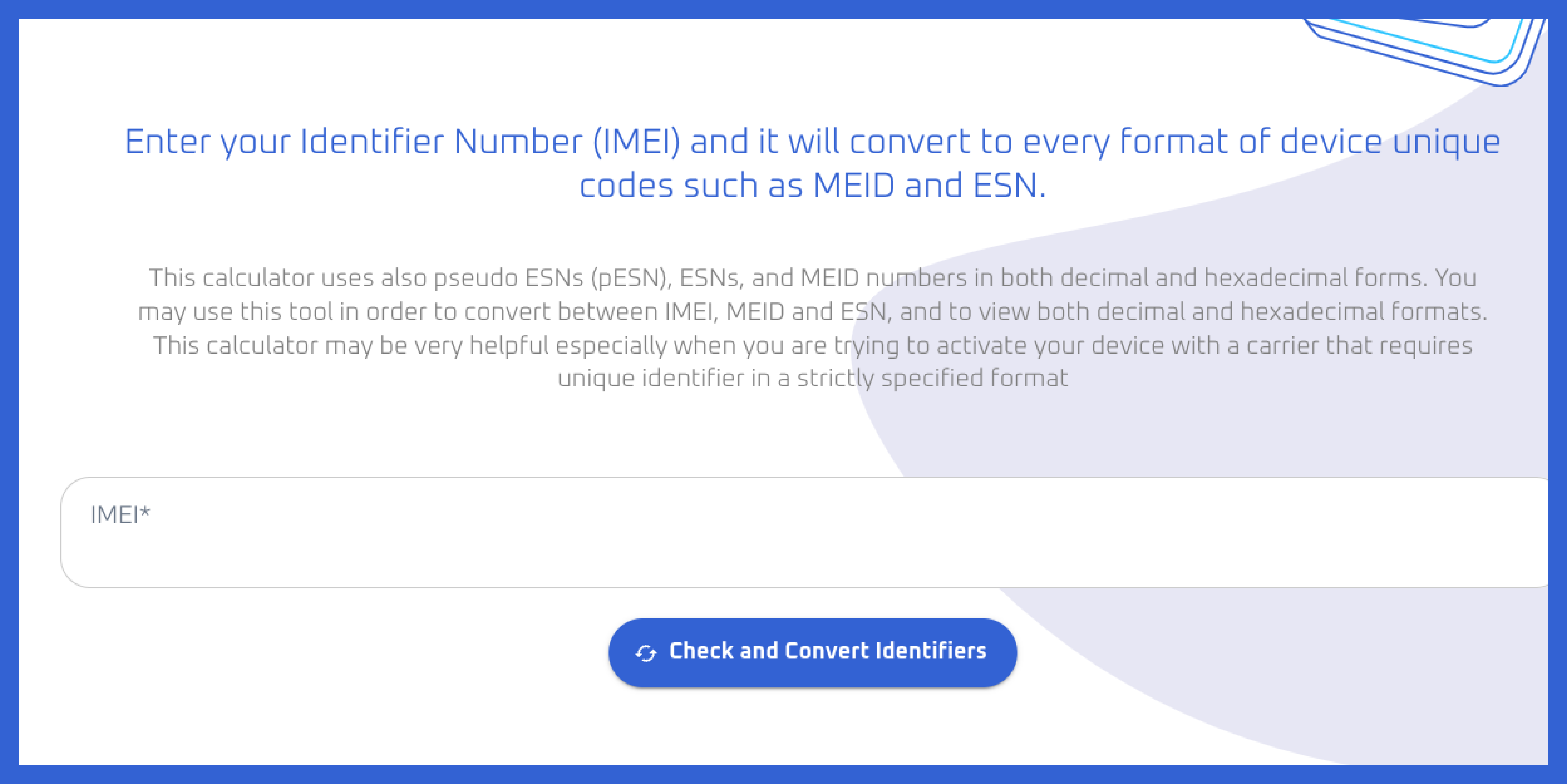 The IMEI - MEID - ESN Converter - News - IMEI.info